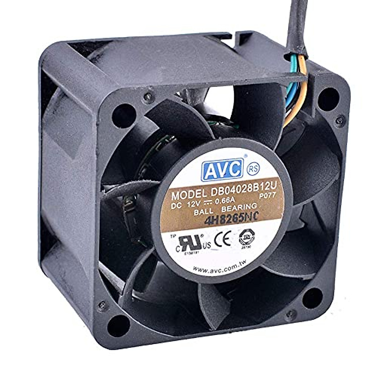 DB04028B12U 40mm Fan 4cm 4028 40x40x28mm 12V 0.66A Dual Ball Bearing 4-Wire 4pin PWM Server Power Airflow Coo