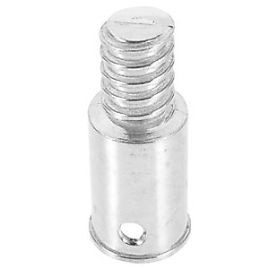 WOONEKY Adapter Silver Broom Handle Parts Broom Handle Threaded End Attachments Aluminum Alloy Extension Pole Threaded Adapter