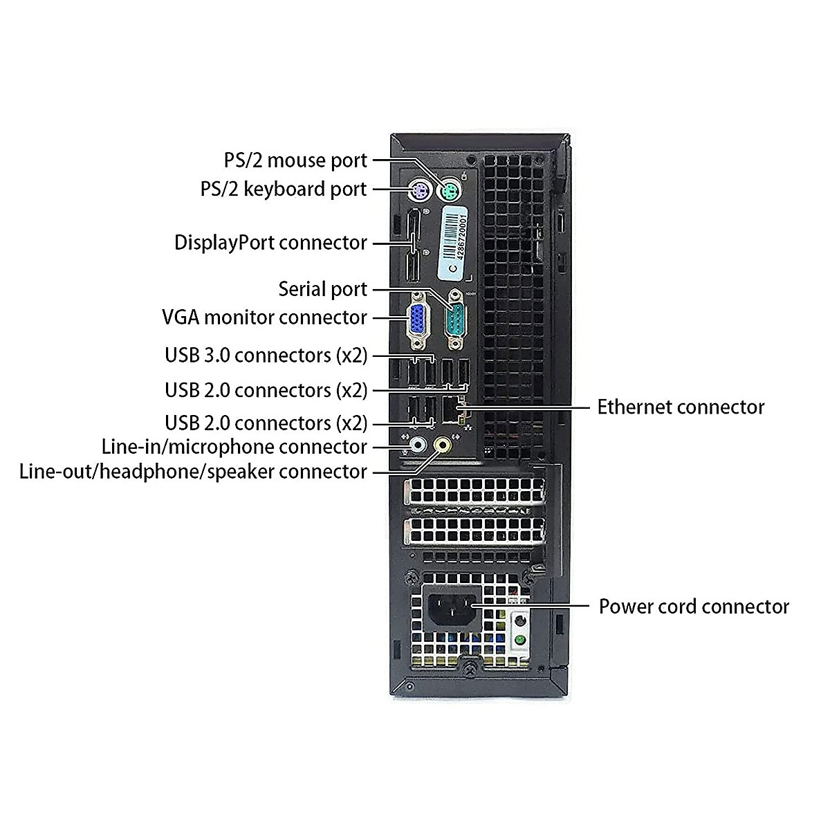 TM 9020-SFF, Intel Core i5-4570 3.2GHZ, 16GB RAM, 512GB SSD Solid State, DVDRW, 4 in 1 TM USB Hub Windows 11 Pro
