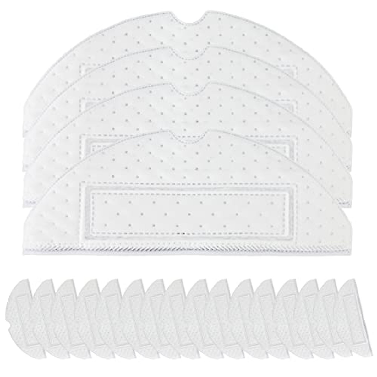 plplaaobo 20pcs Sweeping Robot Disposable Mop Pads, Washable Replacement Mop Cloth Pad for Roborock, Mopping Cloth Replacement Cleaning Pads Fit for Xiaomi Roborock S7