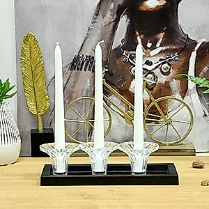 Zest Candle 12-Piece Taper Candles, 10-Inch, White