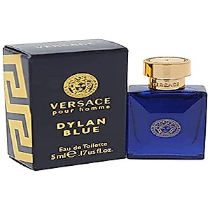 Versace Dylan Blue Mini Eau de Toilette Splash for Men, 0.17 Ounce
