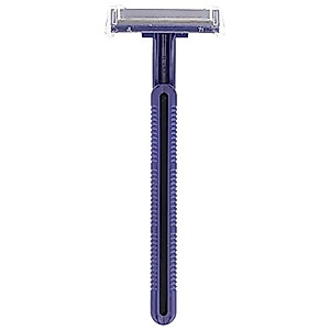 McKesson Disposable Razors, Shaving Razor, Twin Blade, Stainless Steel Blade, Blue, 50 Count, 1 Pack