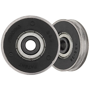 Barton Kramer Miller Roller for Sliding Glass Doors | Roller Replacement for Patio Glass Door Repair | Stainless Steel | Precision Bearing Wheel - Fix Sliding Doors (DR-109-SP)