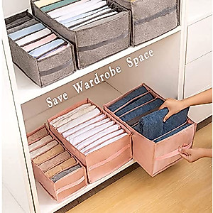 Next Me-3Pcs Wardrobe Clothes Organizer-Dresser Drawer Organizers-Closet Organizer, Organizer Drawers for Dresser Drawers-Clothing storage-Foldable Clothing Organizers for bedroom (Grey)