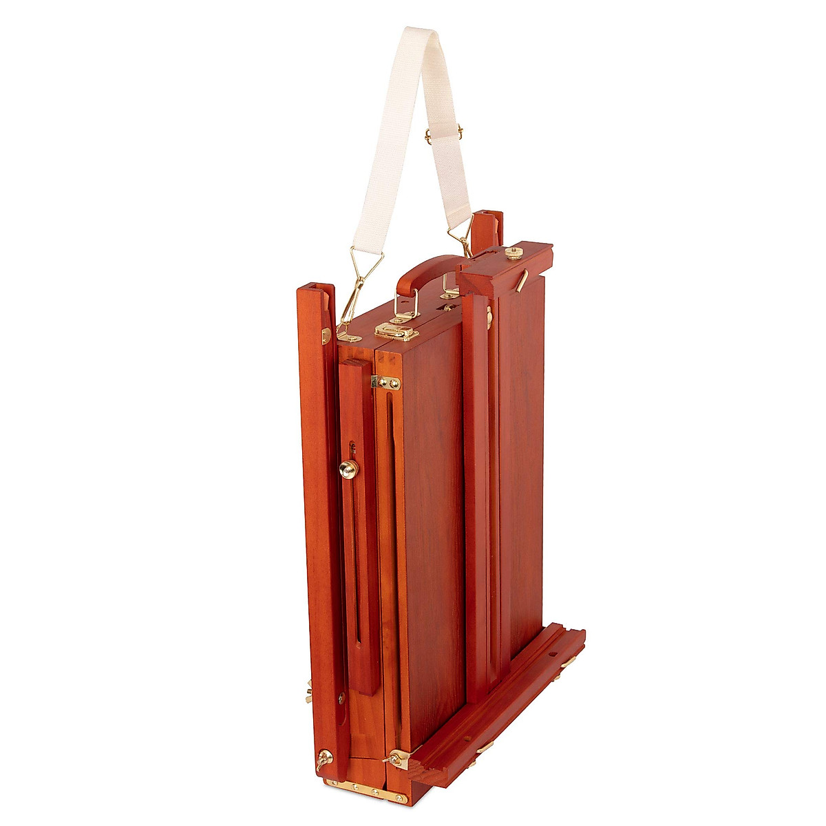 Craftabelle – Art Easel and Canvas – 34pc Set with Paint Supplies – Wooden Italian Easel (CF2441Z)