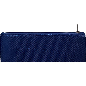 KVR Women Sparkly Glitter Clutch Hobo Evening Party Club Bridal Elegant Handbag (10 inch x 6.5 inch, Sequin- Blue)