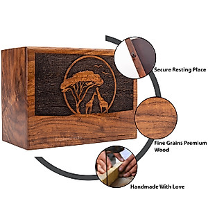 Displayex India Engraved Personalized Cremation Urn for Human Ashes - Pet Urns for Dogs Ashes, Urns for Human Ashes Adult Male Female Child, Urns for Human Ashes Dad Mom, Ashes Holder (210 lbs)