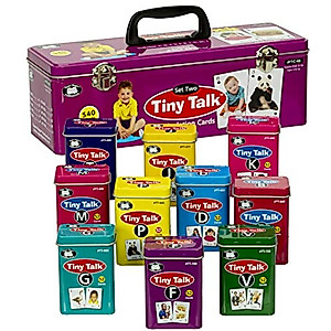 Super Duper Publications | Tiny Talk Articulation and Language Photo Flash Cards Set 2 (10 Fun Decks) | Educational Learning Resource for Children