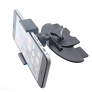 Car Mount CD Slot Holder Cradle Swivel Strong Grip Dock Compatible with LG V35 ThinQ - V40 ThinQ - V50 ThinQ 5G - V60 ThinQ 5G - Velvet