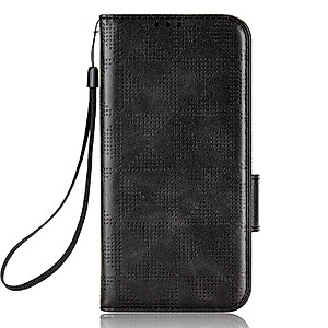 Kukoufey Case for Sony Xperia 1 III 5G XQ-BC52 XQ-BC62 XQ-BC72 Leather Flip Stand Case Cover,Case for Sony Xperia 1 III Leather Case,Case for Sony Xperia 1 III Case Cover Black