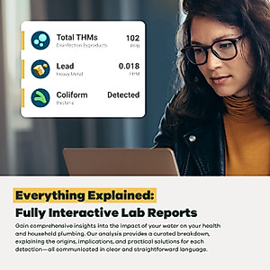 Advanced Spring Water Test Kit | Full Tap Score Report | EPA Certified Drinking Water Labs | #1 Best Home Water Test 2021-24 NYT Wirecutter | 100% Unbiased