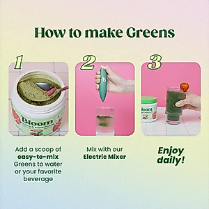 Bloom Nutrition Super Greens Powder Smoothie & Juice Mix - Probiotics for Digestive Health & Bloating Relief for Women, Digestive Enzymes with Superfoods Spirulina & Chlorella for Gut Health (Coconut)