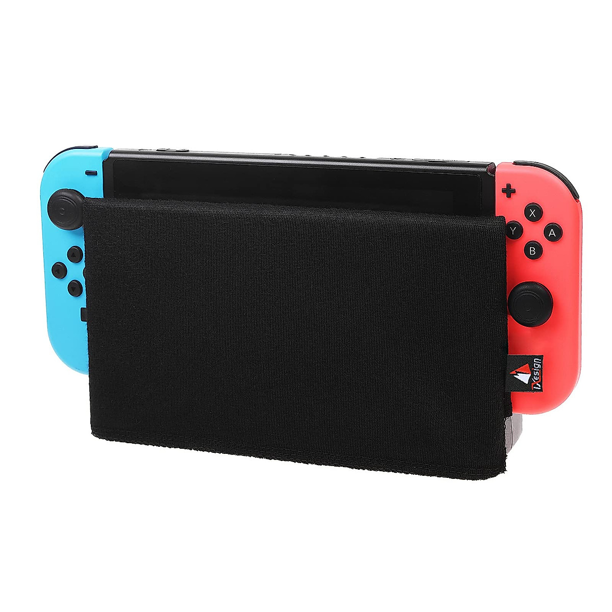 TXEsign Reversible Soft Lining Nintendo Switch Dust Cover Compatible with Nintendo Switch charging dock (Black)