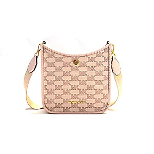 Michael Kors Briley Small Messenger Crossbody Bag Purse Handbag (POWDER BLUSH MULTI)