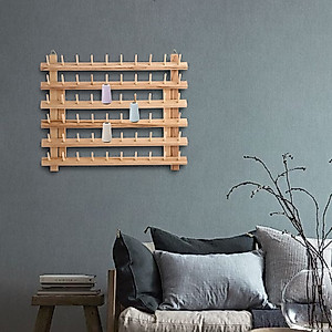 Tosnail 2 Pack 60 Spools Wooden Thread Holder Thread Rack Sewing and Embroidery Thread Organizer