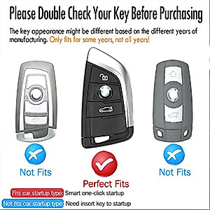 COMPONALL for BMW Key fob Cover, Key Fob Case for BMW 2 5 6 7 Series X1 X2 X3 X5 X6