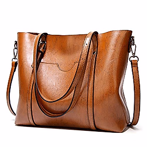 Pahajim Womens PU Leather Purses and Handbags Top Handle Satchel Bags Tote Bags Tote Purses for Women