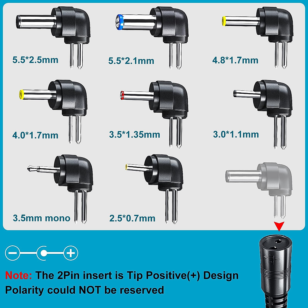 SoulBay 15W Universal AC Adapter 3V 4.5V 5V 6V 7.5V 9V 1500mA 12V 1250mA DC Switching Power Supply for CCTV Security IP Camera Keyboard Speaker Router Household Electronics, 12W Compatible