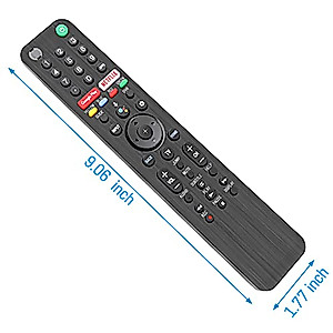 Gvirtue RMF-TX500U Universal Voice Remote Control for Sony Smart TV Bluetooth Remote, Replacement for Sony Bravia LED OLED 4K UHD HDR Android TV, with Google Play, Netflix Button