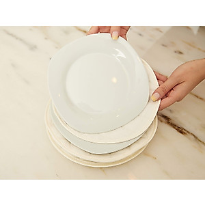 Covermates Keepsakes - Dish Storage - Padded Protection - ID Window - Stain Resistant - Machine Washable - China Storage-Cream