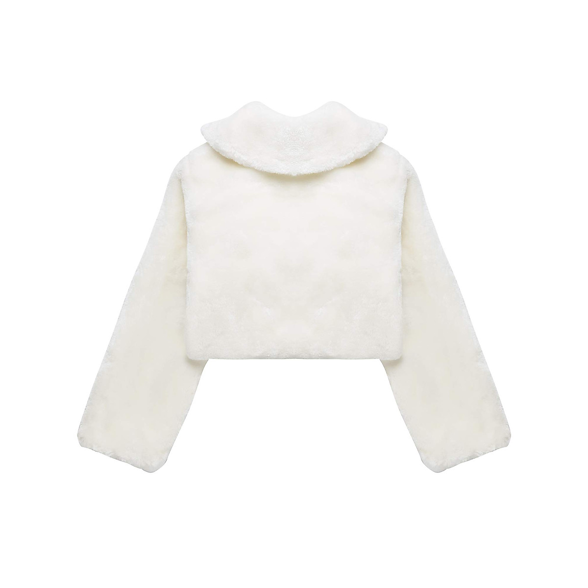 Blulu Girls Faux Fur Bolero Princess Shawl Wraps Girls Shrug Coat Jacket Flower Cape Wedding Party Dress Beige