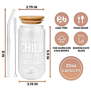 Gifts for Mom from Daughter, Son - Mom Gifts - Mothers Day Gifts for Mom, Mom Birthday Gifts, Birthday Gifts for Mom - Mother Gifts, Mom Presents, Mama Gifts, New Mom Gifts for Women - 16 Oz Can Glass