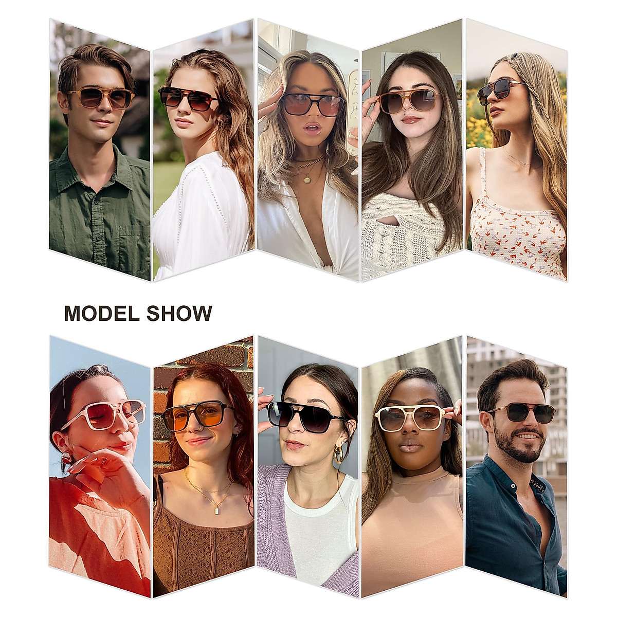 SOJOS Retro Aviator Sunglasses for Women Men,Trendy Rectangle Womens Mens Shades Sun Glasses SJ2202 Tortoise Single Grey