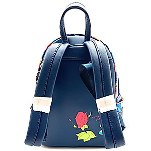Loungefly X LASR Exclusive Disney Alice in Wonderland Golden Afternoon AOP Mini Backpack - Fashion Cute Purses Backpacks