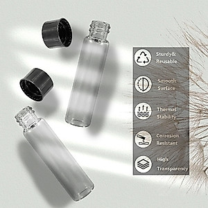 1st Choice Glass Vials, 4 Dram, Pack of 12 - Storage Bottle With PE Gasket