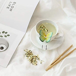 KKOKDAM Fancy Korean Tea Set Sampler – 3 Flavor Pink Variety Pack with Butterfly Tea Bags – Perfect and Elegant Korean Gift Box