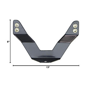 Westin 32-0055 License Plate Relocator for Bull Bar, Black