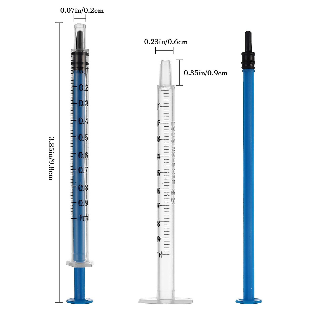 30 Packs 1ml Syringe Sterile, Oral Dispenser Syringe, Individually Sealed. (no needle)