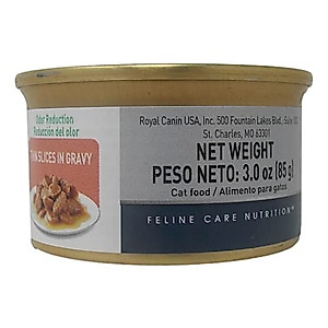 Royal Canin Slices in Gravy Cat Food 3 Flavor 6 Can Sampler, (2) Each: Adult Instinctive, Digest Sensitive, Weight Care (3 Ounces) - Plus Catnip Toy and Fun Facts Booklet Bundle