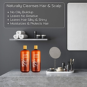 Apple Cider Vinegar Shampoo and Conditioner Set. Sulfate Free Shampoo Conditioner Set for Damaged, Oily Hair. Shampoo & Conditioner Combo Pack to Reduce Dandruff, Frizz, Split Ends,…