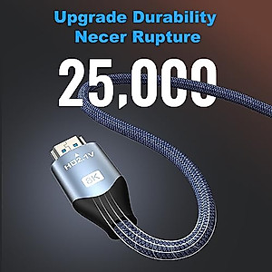 JOSTART 8k 2.1 HDMI Cable Ultra High Speed HDMI Braided Cable,48Gbps 3.3FT/1M HDMI Cord,4K@120Hz 8K@60Hz Support Dynamic HDR eARC Dolby Atmos, Compatible for PS5 Xbox Series PC Switch Roku TV HDTV