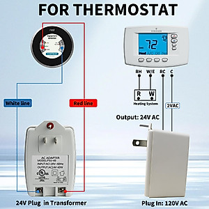24V 40VA Plug-in Transformer,Doorbell AC Power Supply Adapter with PTC Fuse - Ring Doorbell and Thermostat, Compatible with Nest, Ecobee, Sensi, Honeywell - UL Listed (by CENTROPOWER)