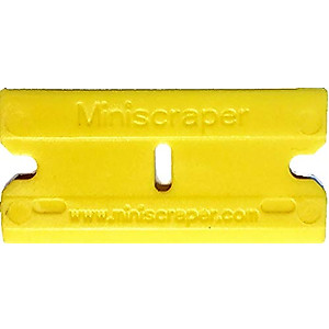 MiniScraper Double Edged Plastic Razor Blades 100 Pack MS 106 and MS 206