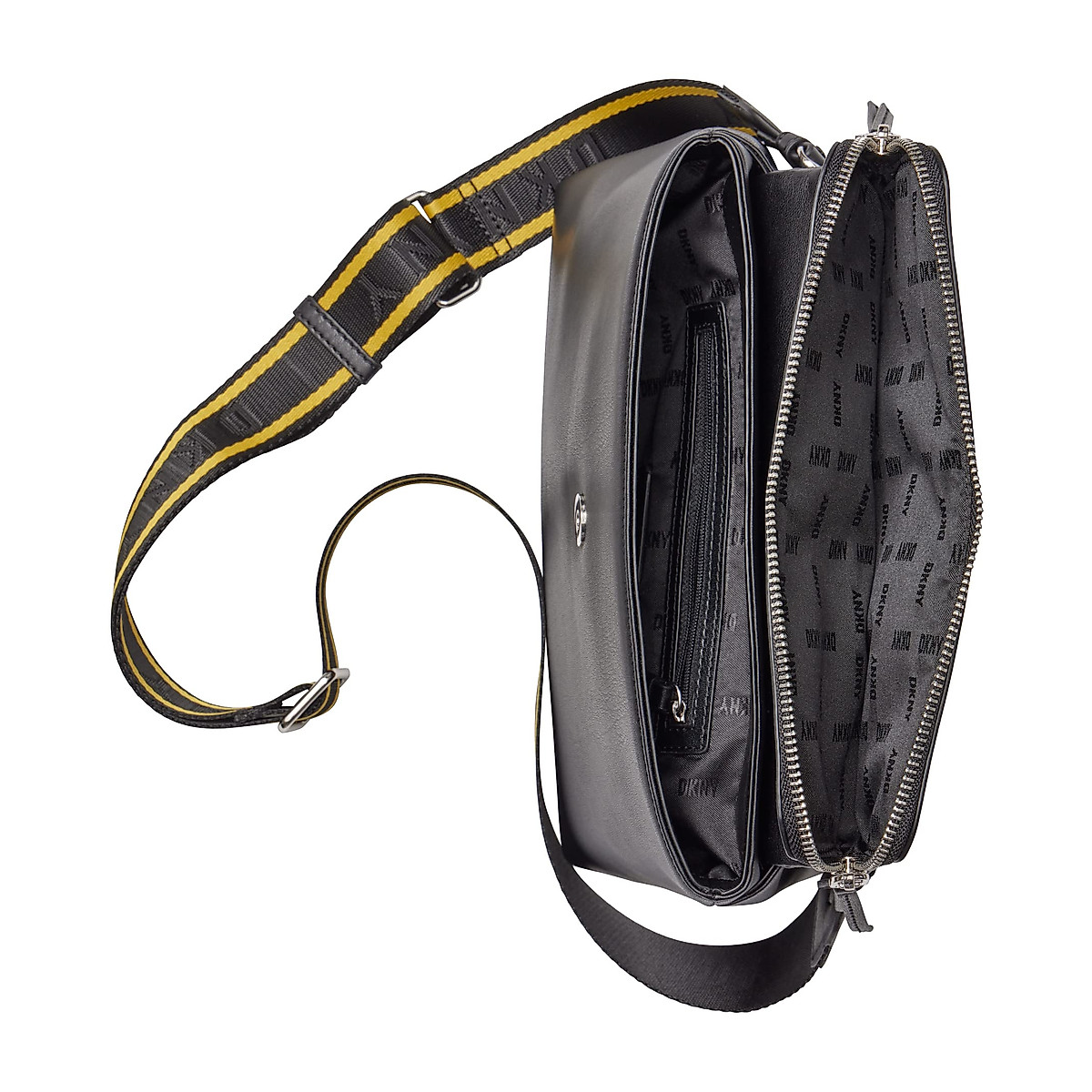 DKNY Pandora Crossbody, Black/Silver