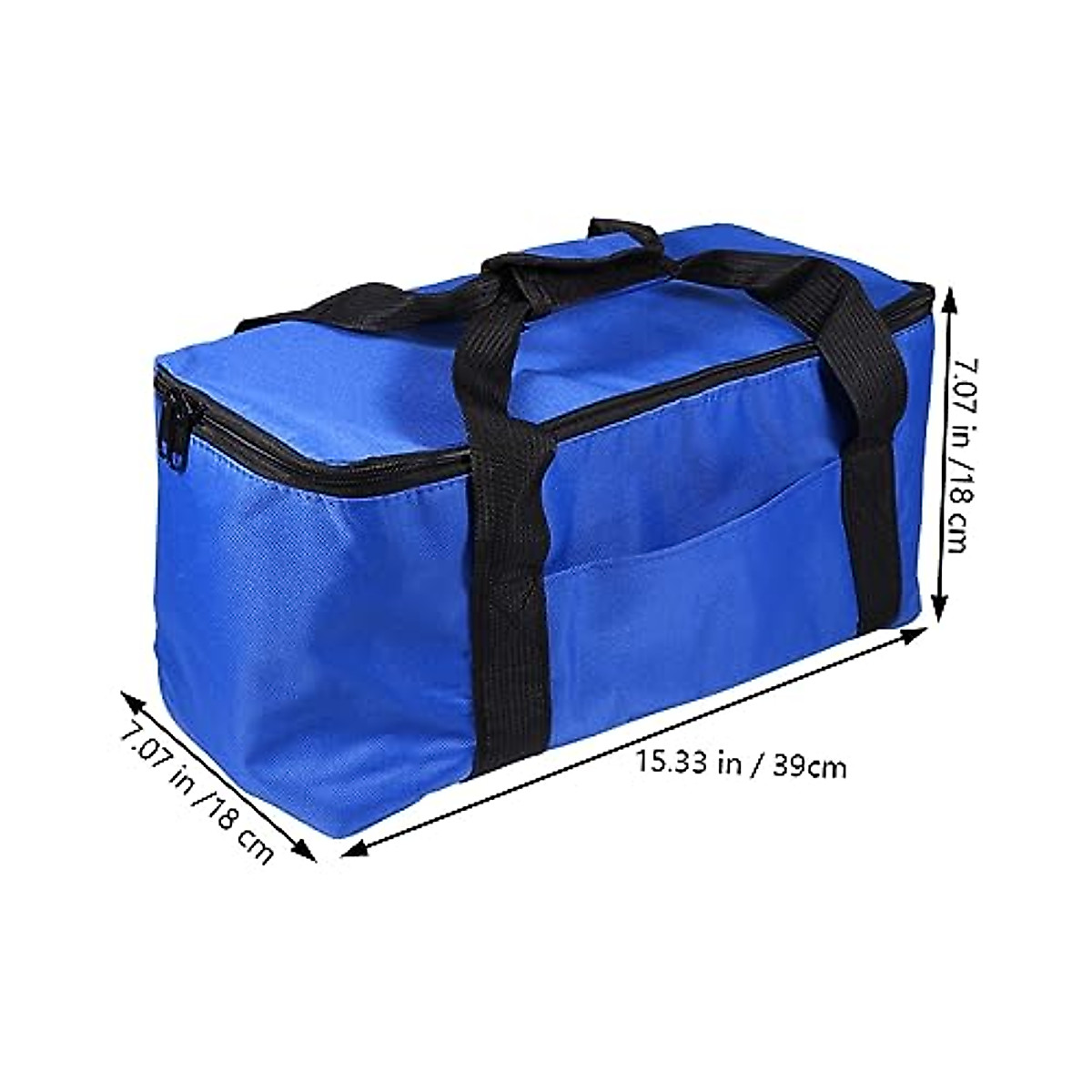 SOESFOUFU Insulated Bag Suitcase Bag Foldable Picnic Basket Food Bag Large Shopping Bags Cake Containers Outdoor Basket Coffee Container Containers for Food Foldable Basket Pizza Bag Blue