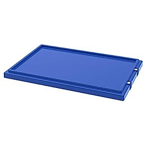 Akro-Mils 35241 Lid for 35240 Plastic Nest and Stack Storage Tote, Blue, (3-Pack)