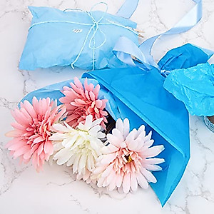 Koogel 320 Sheets Blue Tissue Paper, 14Inch Gift Wrapping Paper Bulk Thickened Craft Tissue Paper for DIY Crafts Party Holiday Gifts Box Decoration