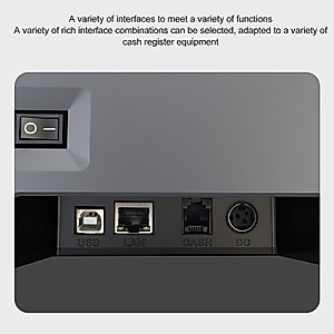 Septpenta Bluetooth Thermal Receipt Printer, 80 mm POS Printer, Supported Drawer Thermal Label Printer with Auto Cutting for Logistic Milk Tea Shop POS System