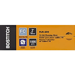 BOSTITCH Flooring Nails, L-Nail, 2-Inch, 1000-Pack (FLN-200)