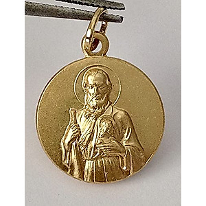 SAINT JUDE THADDEUS APOSTLE MEDAL - PATRON SAINT OF IMPOSSIBLE CASES - 100% MADE IN ITALY (St.Jude (Round Shape))