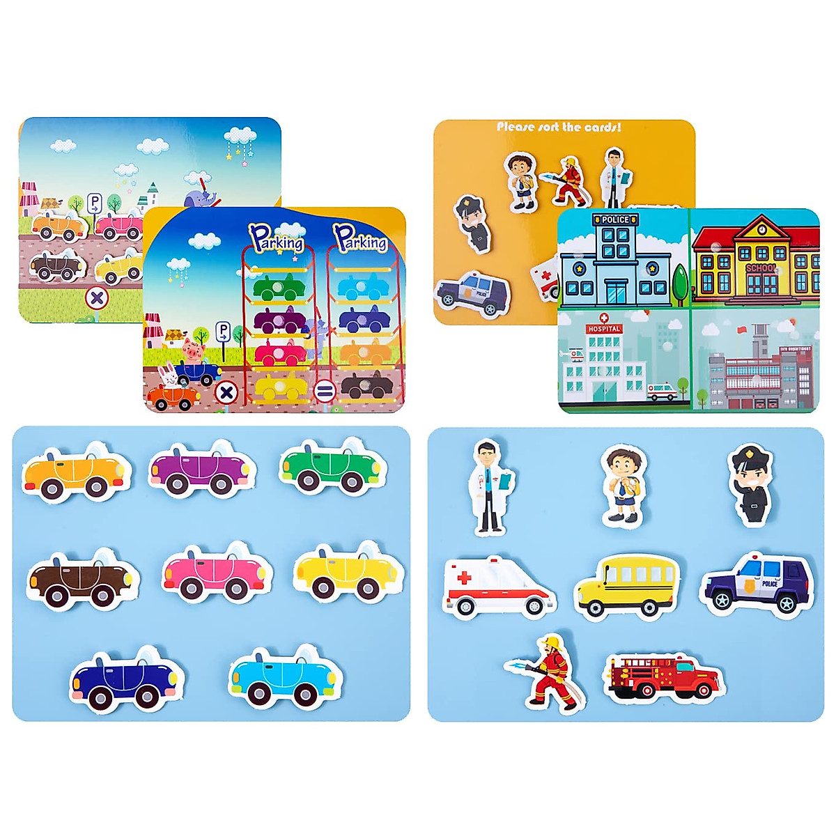 Adurello Kids Quiet Book Sensory Busy Book Cognitive Learning Toys Preschool Educational Montessori Toy for Toddlers