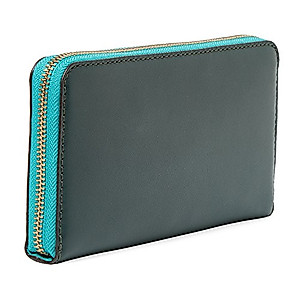 Marc By Marc Jacobs Ligero Leather Slim Zip Large Wallet, Wintergreen Multi
