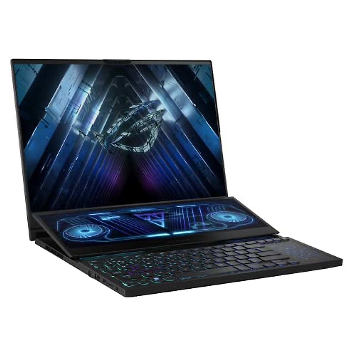ASUS ROG Zephyrus Duo 16 (2022) Gaming Laptop, 16” Mini LED 240Hz/3ms, QHD 16:10 Display, 100% DCI-P3, NVIDIA GeForce RTX 4080, AMD Ryzen 9 7945HX, 32GB DDR5, 1TB SSD, Windows 11 Pro, GX650PZ-XS96