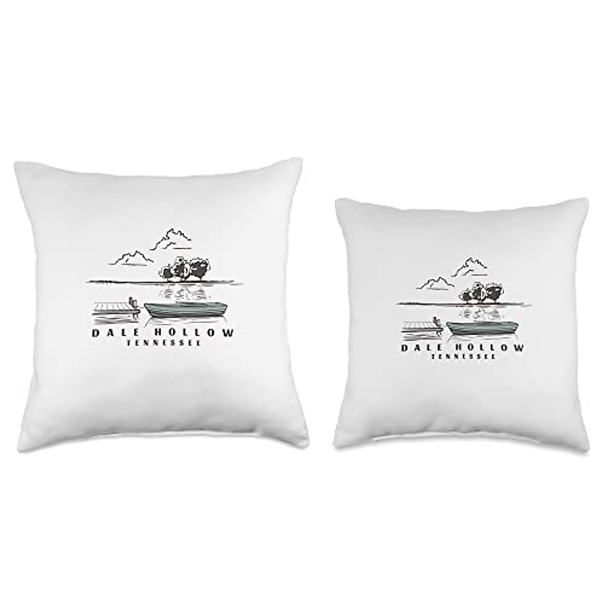 Dale Hollow Lake Souvenir Dale Hollow Tennessee Throw Pillow, 18x18, Multicolor