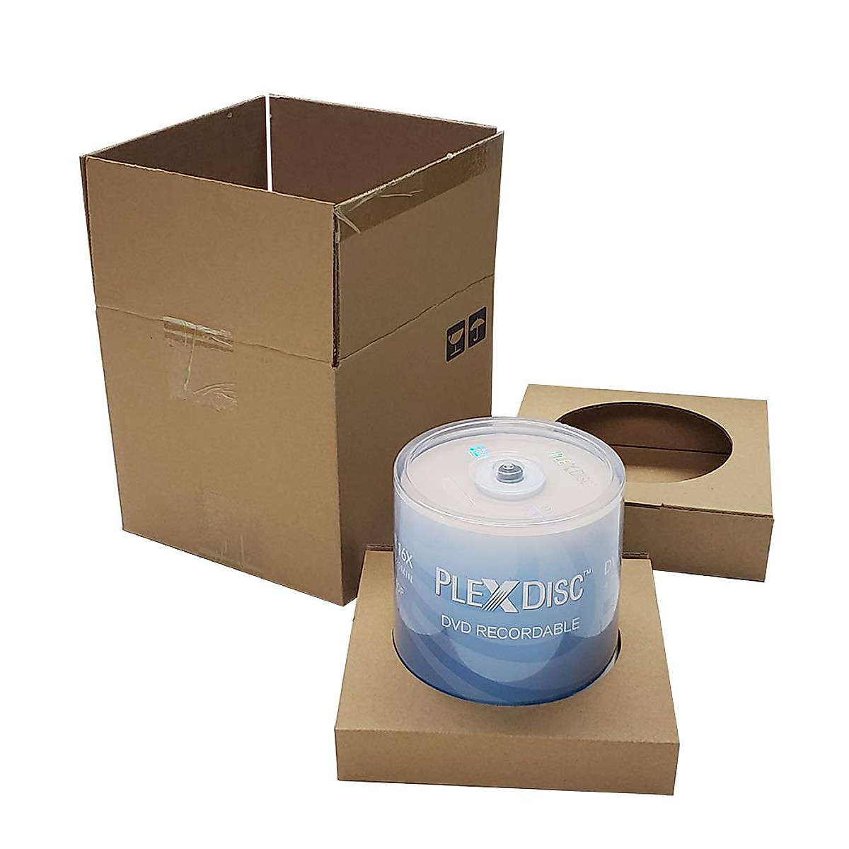 PlexDisc DVD+R 4.7GB 16x Branded Recordable Media Disc - 100pk Cake Box (FFP) 63C-815-BX